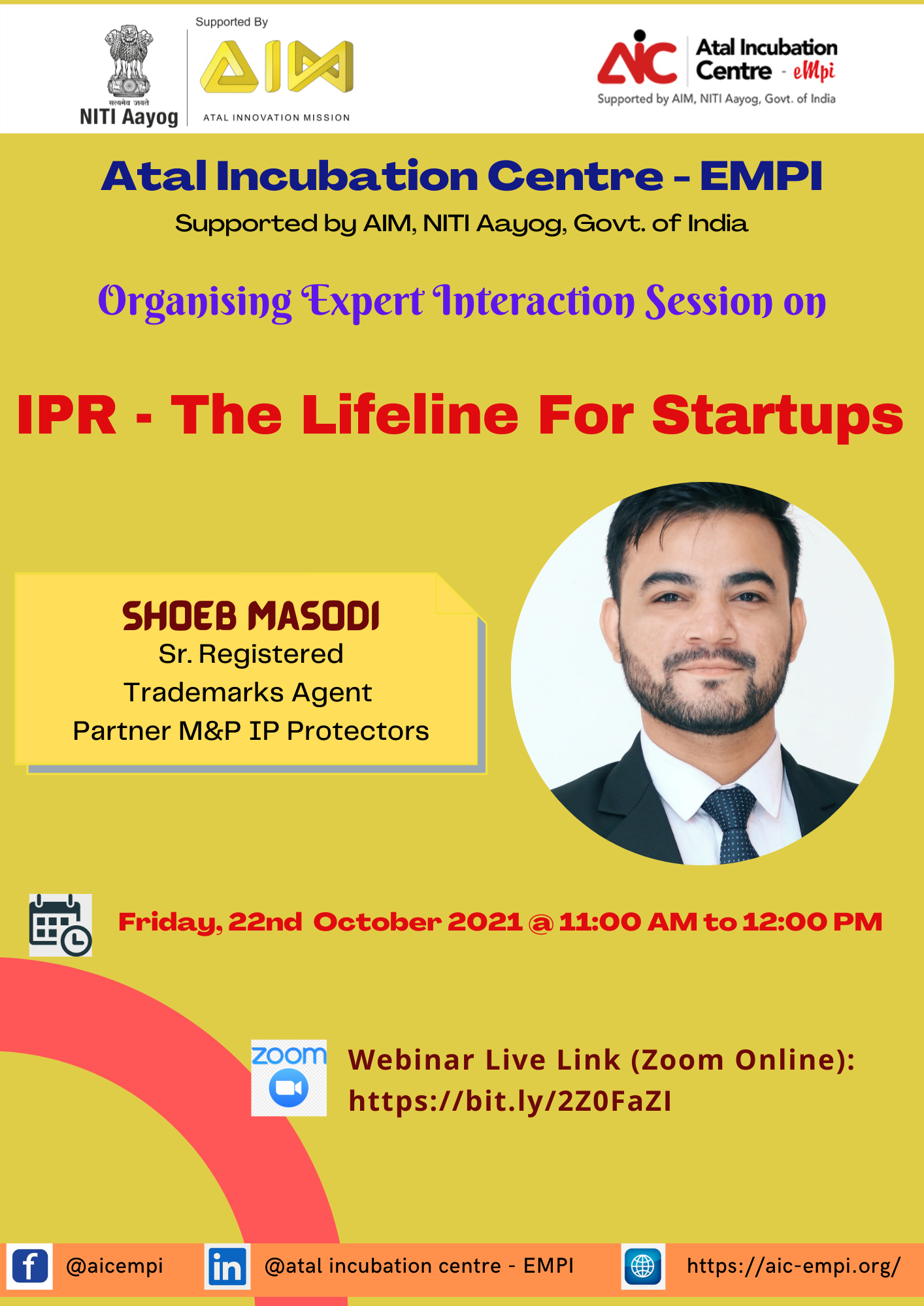Interactive Session IPR The Lifeline For Startups Atal